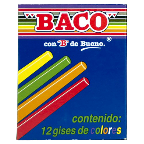 Gises de colores C/12 pzas